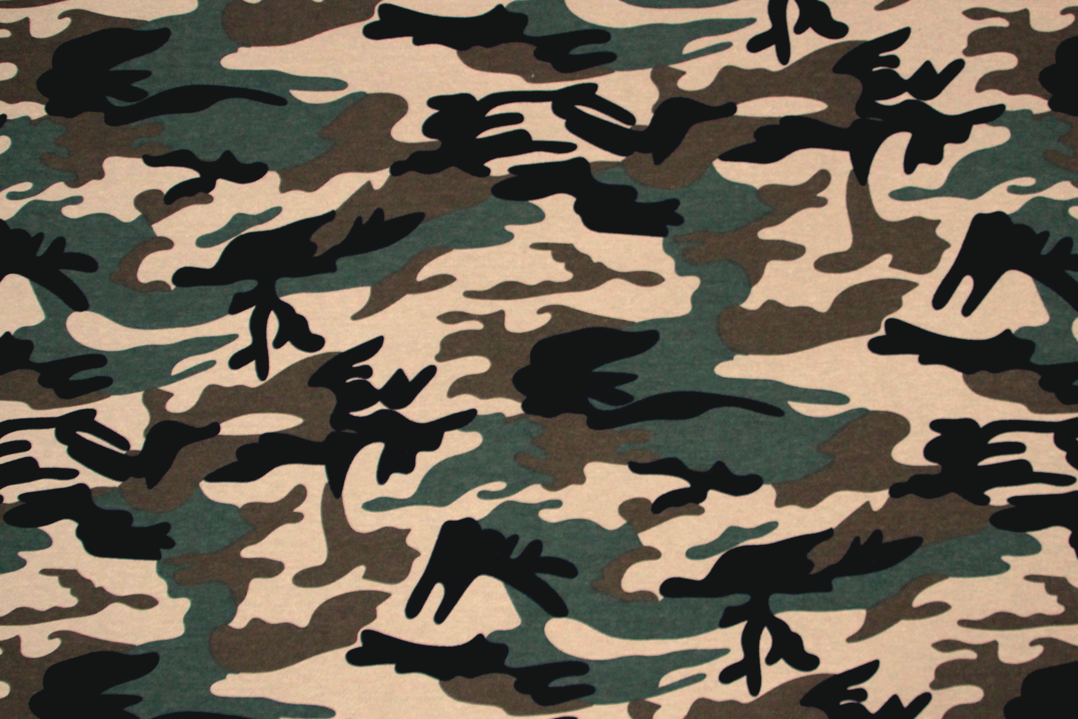 * REDUCED * Traditional Camo French Terry/Unbrushed Sweatshirting ...