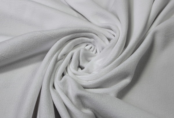 Ten Metre Roll - White Micro-Fleece - Backstreet Bargains