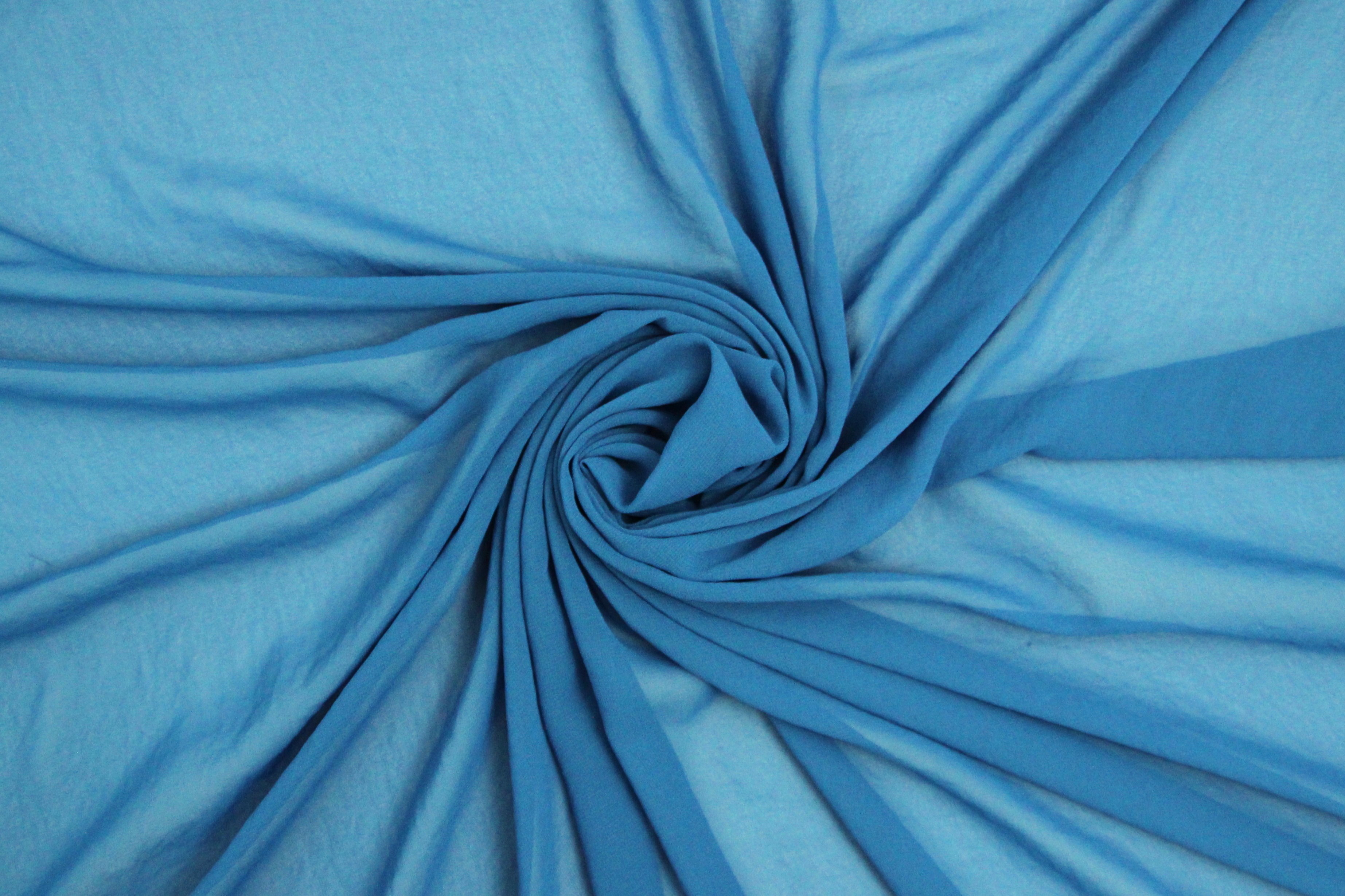 * BULK BARGAIN * - Ocean Blue Plain Chiffon - 5m for $15.00 ...