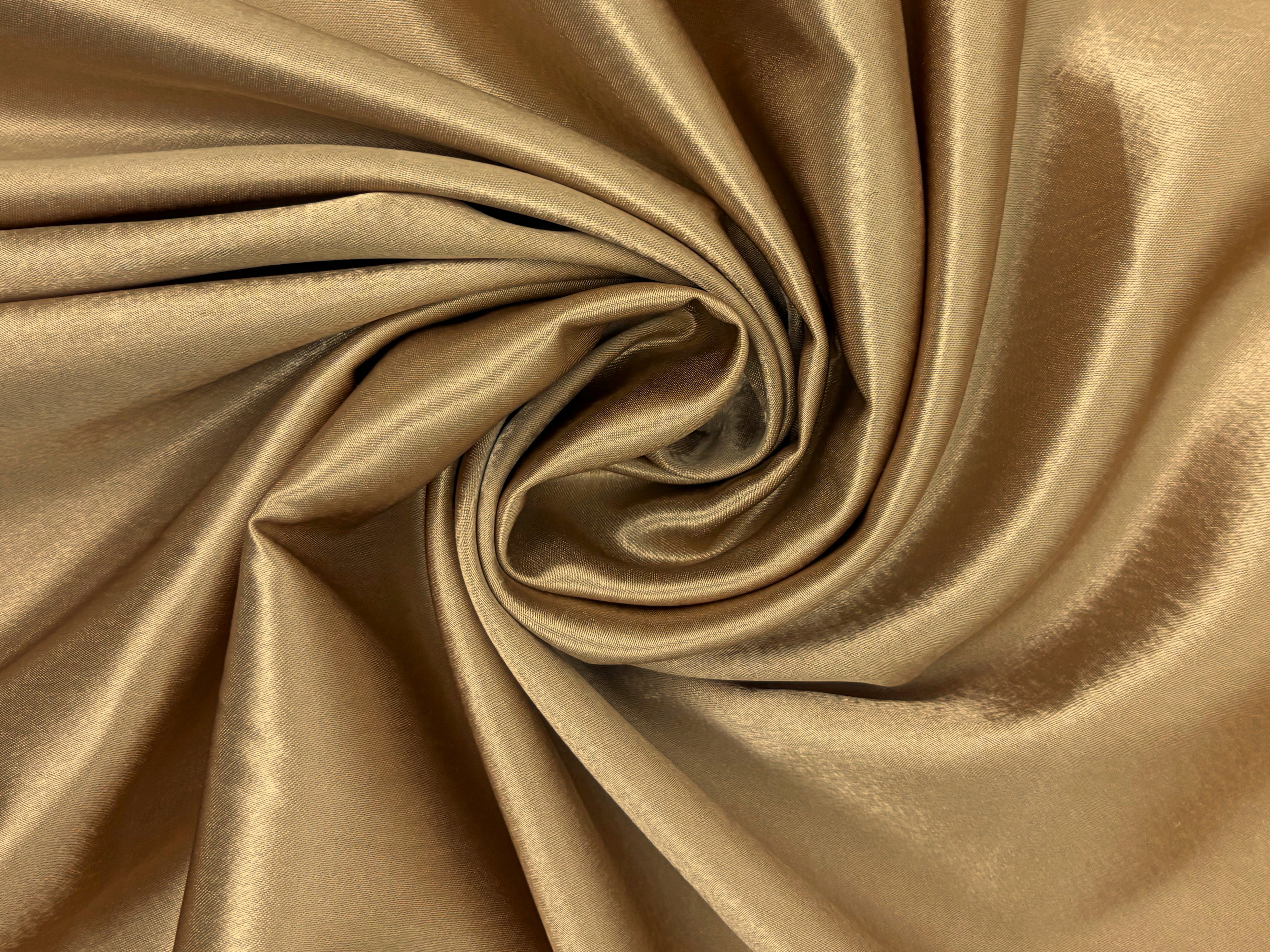 Caramel Satin Backed Crepe - Backstreet Bargains