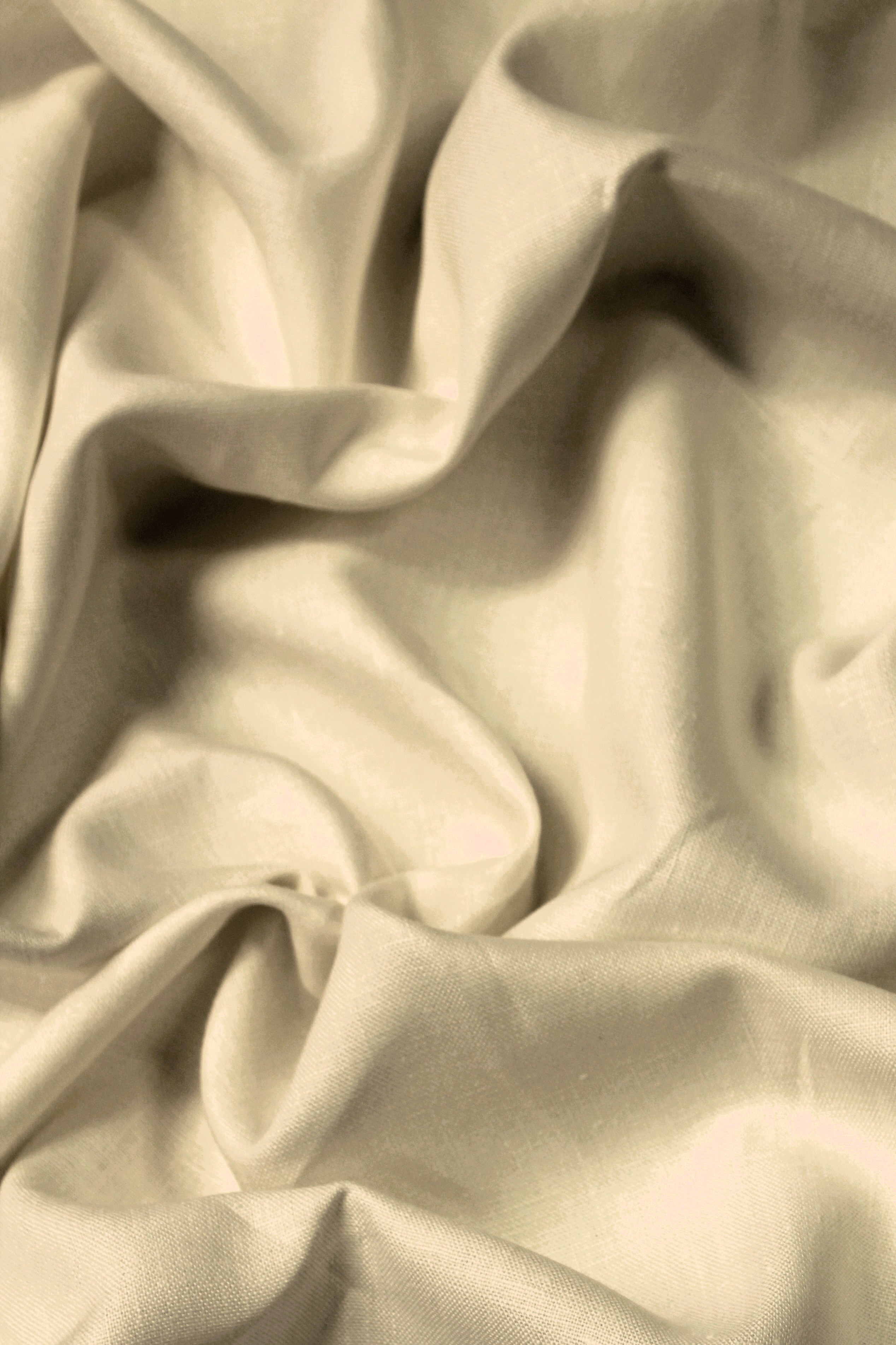 Heavyweight White Linen - Backstreet Bargains