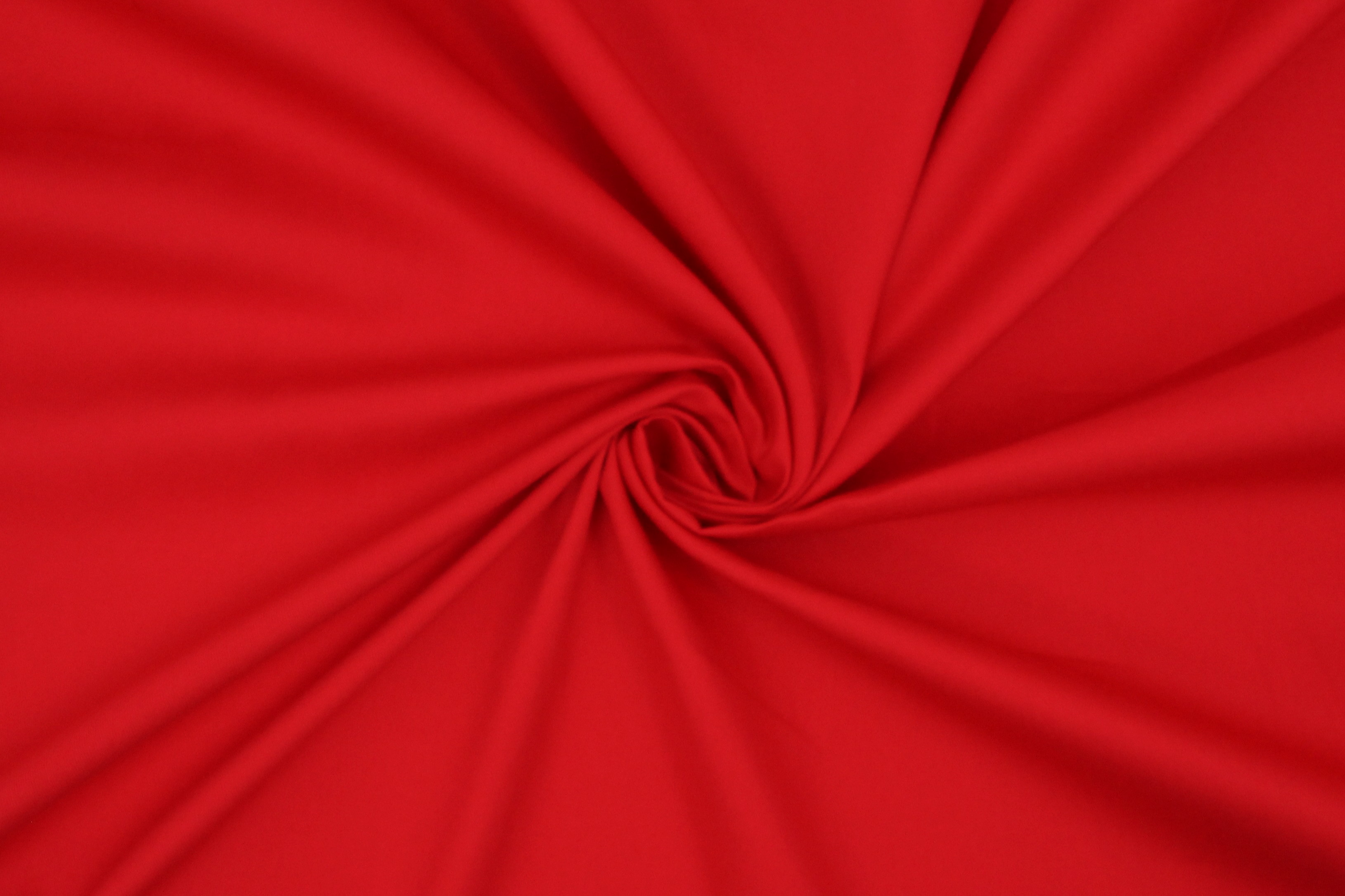 Red Polycotton Drill - Backstreet Bargains