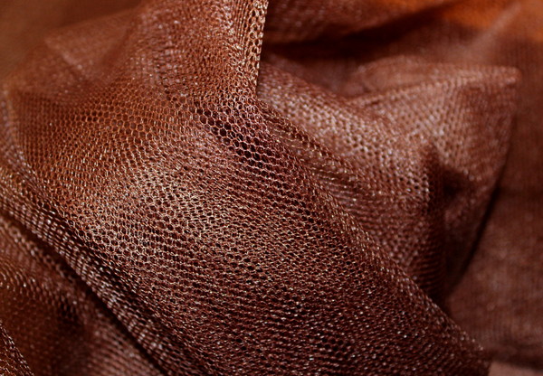 Chocolate Nylon Netting - Backstreet Bargains